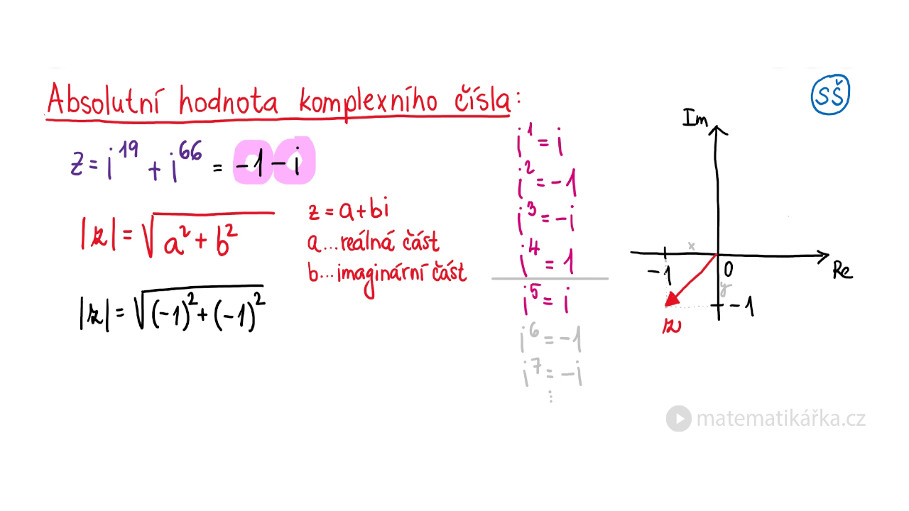 Komplexní čísla | Absolutní hodnota | Pythagorova věta | Doučování z matiky | Stream
